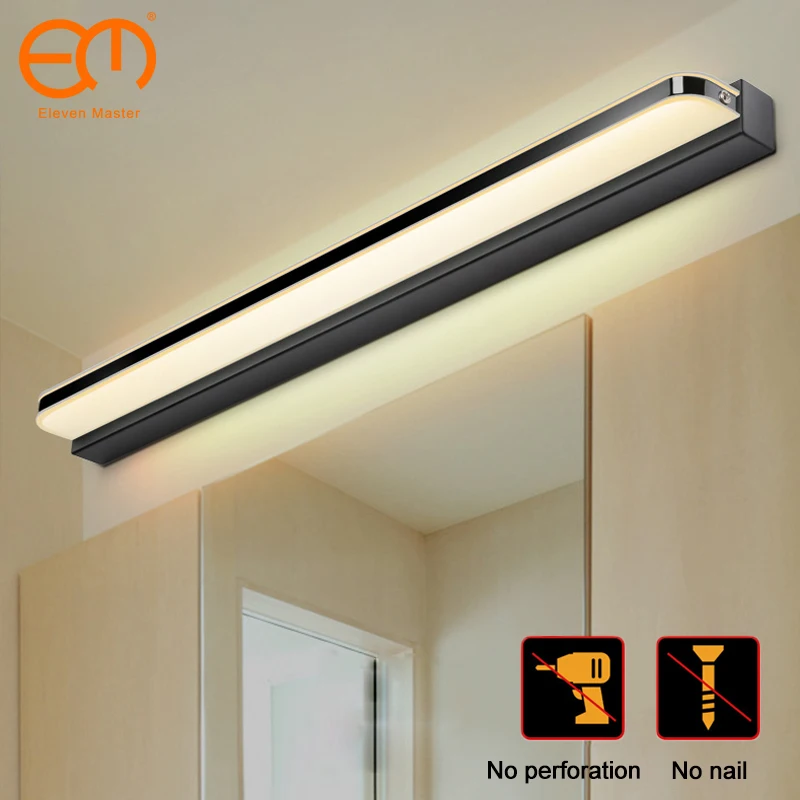 Waterproof LED Mirror 9W 12W Front Light AC220V Wall Mounted Bathroom ...