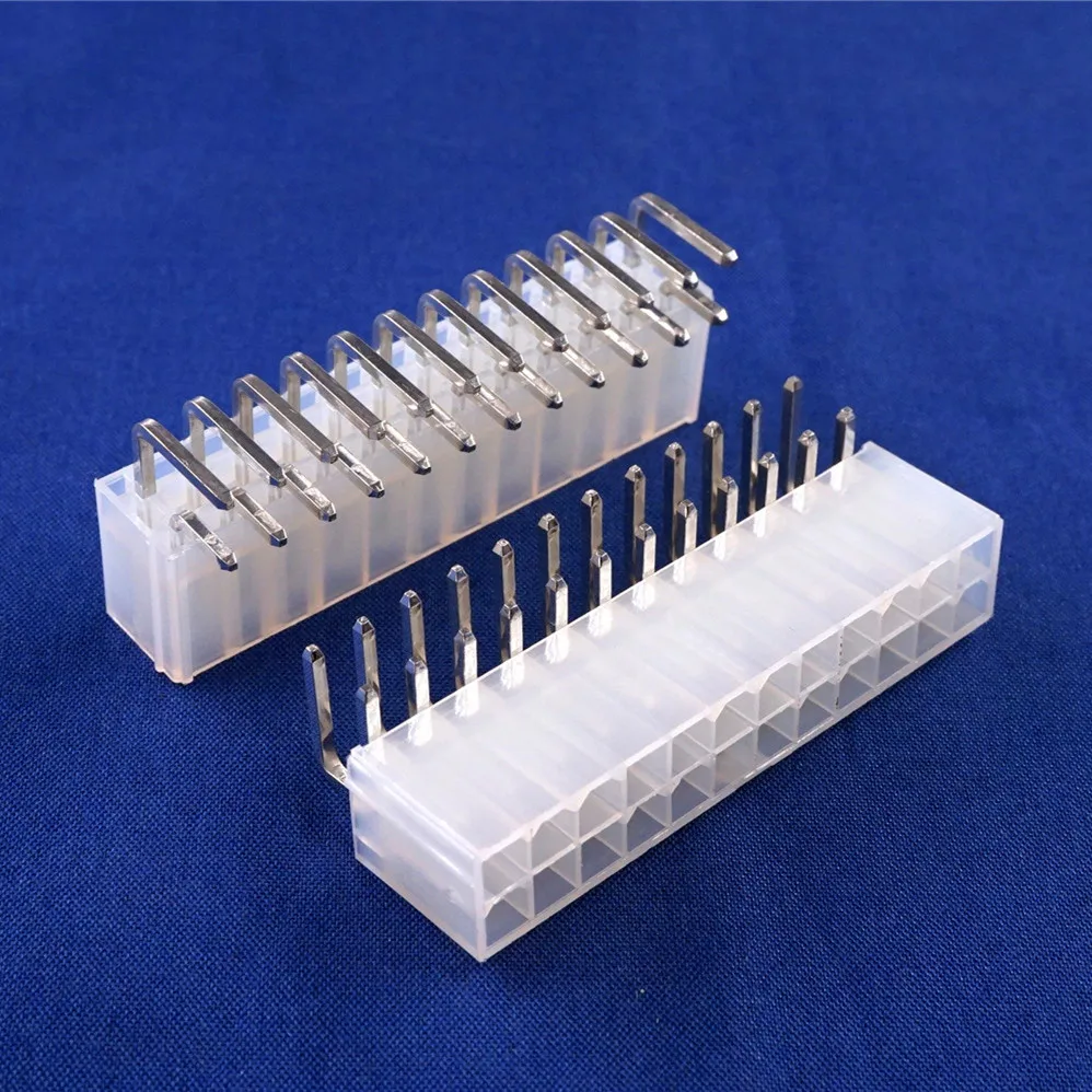 5Pcs เมนบอร์ด ATX 4.2มม.24 Pin Header Pins 24 P เมนบอร์ด CPU Power ...