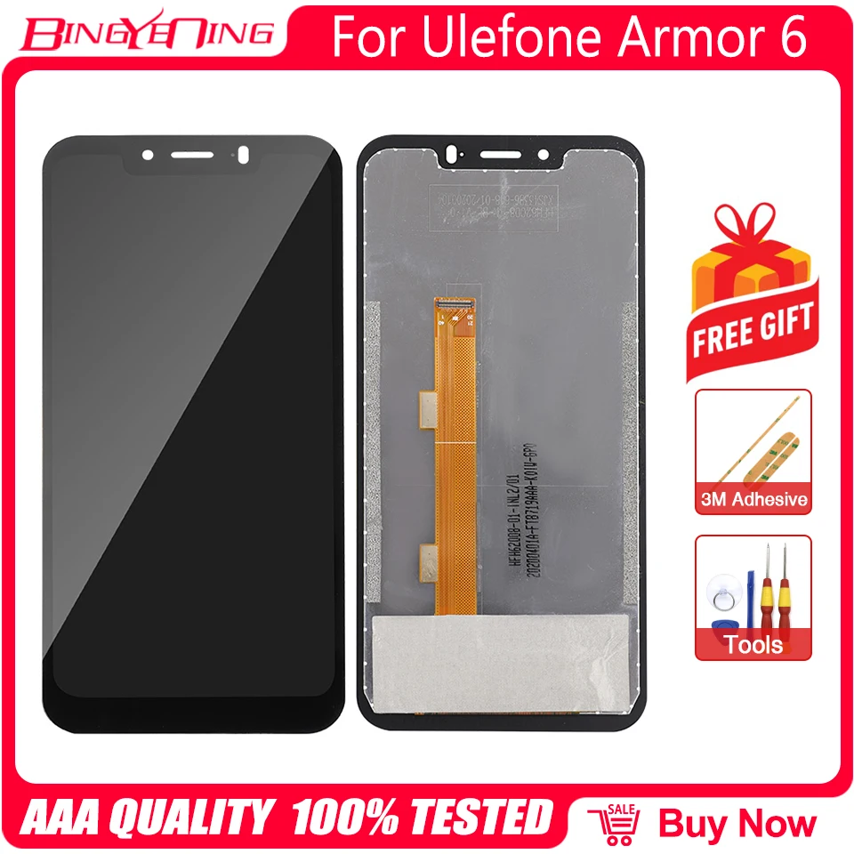 BingYeNing For Ulefone Armor 6 6E 6S LCD Touch Screen Digitizer Display ...