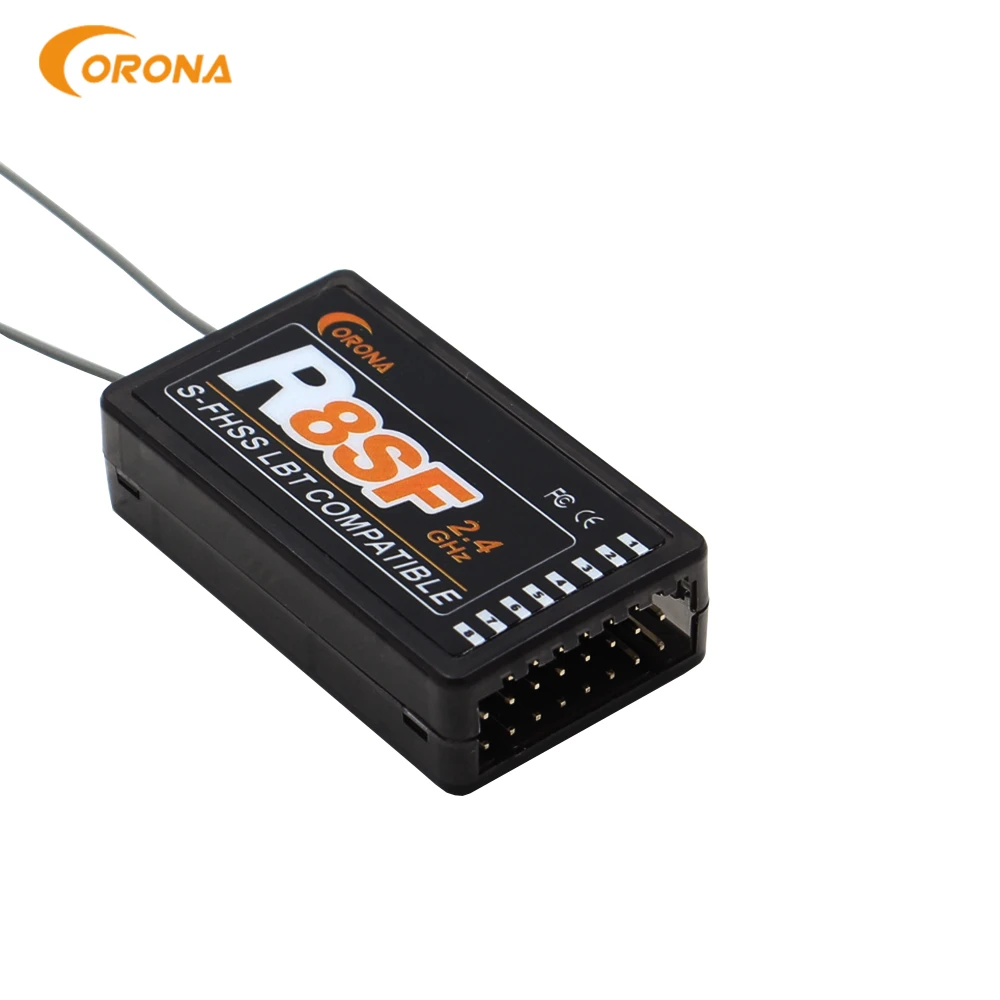 Corona R8sf 2.4ghz 8 Channel Receiver Compatible Futaba S-fhss T6 14sg ...
