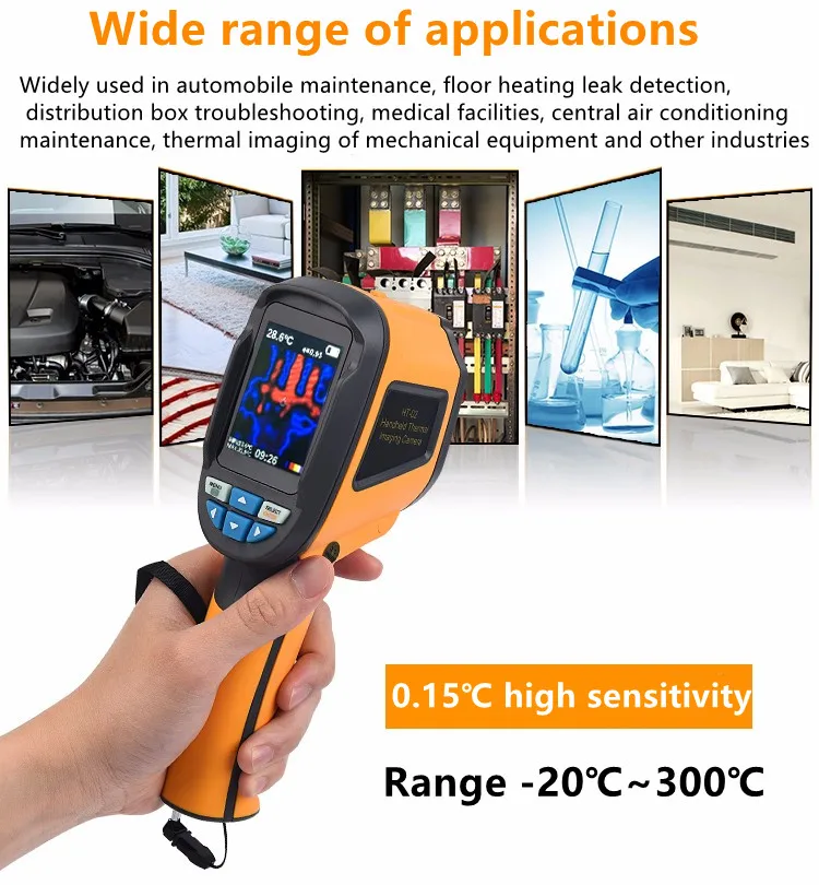 HTI HT-18 Thermal Imager Infrared Thermometer Accurate leak Detection ...