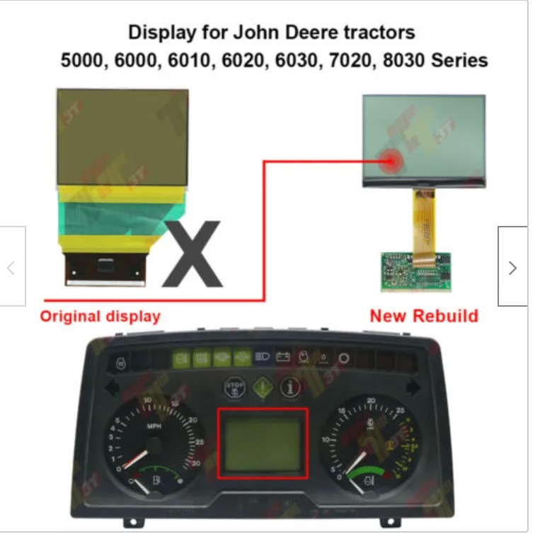 New LCD Display FOR John Deere Tractors Instrument Cluster Pixel ...