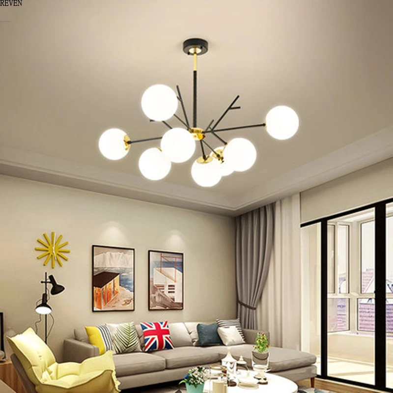 Лампа-люстра в скандинавском стиле, творческая современная в стиле ...