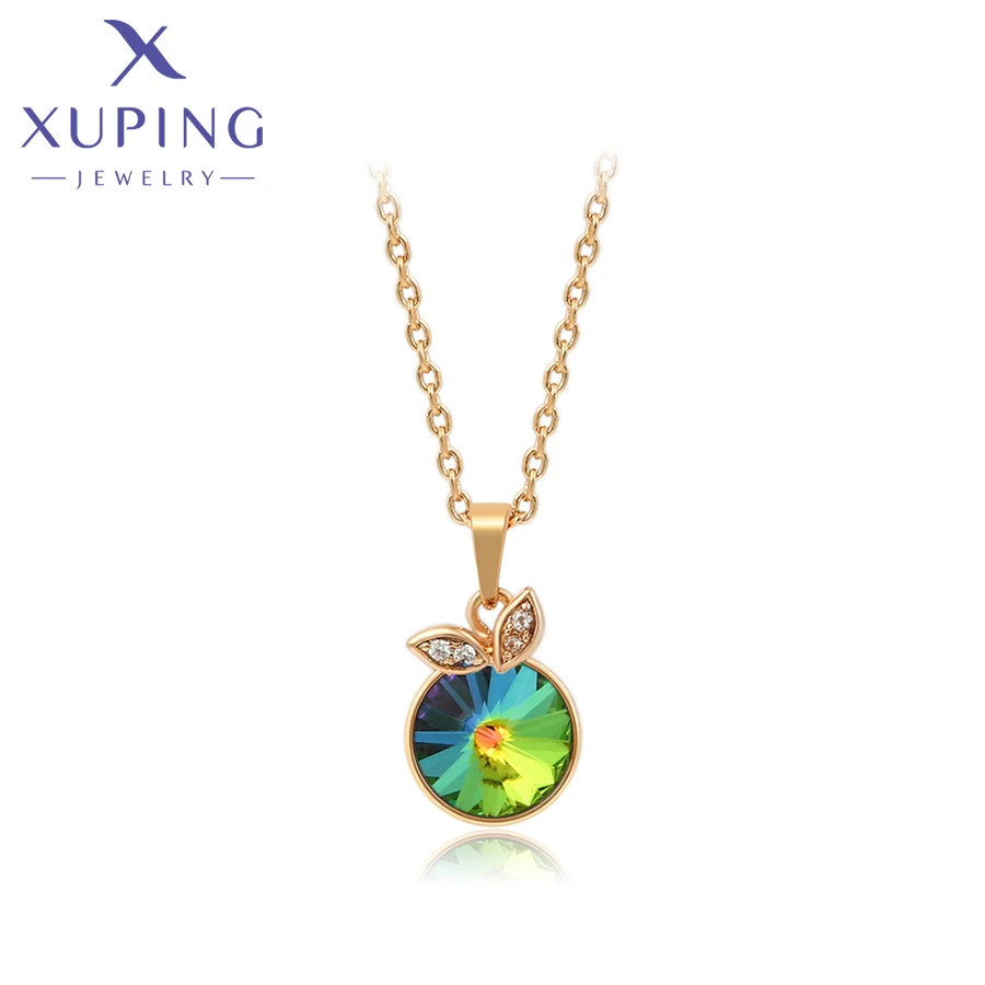 Xuping Jewelry Fashion Gold Color New Arrival Round Crystal Pendant ...