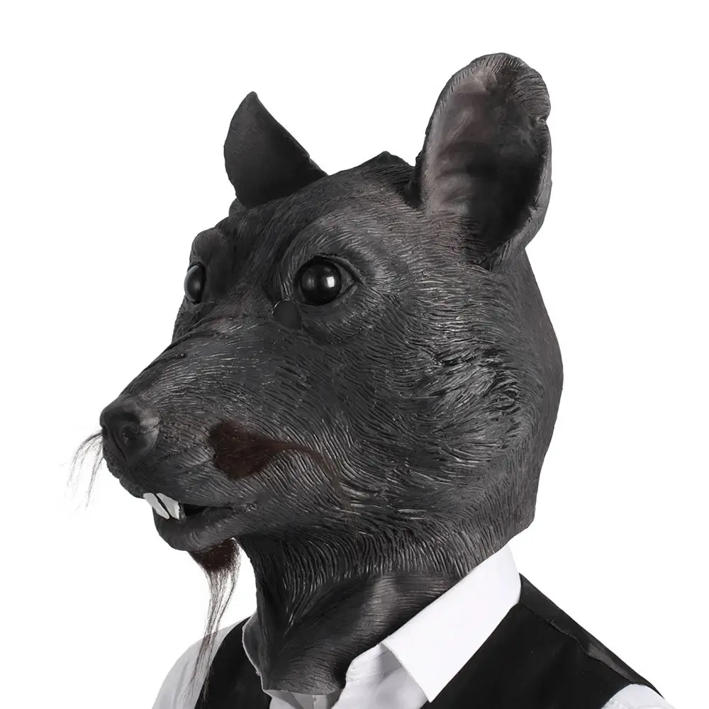 Halloween Costume Masquerade Party Mouse Full Head Mask Animal Cosplay ...