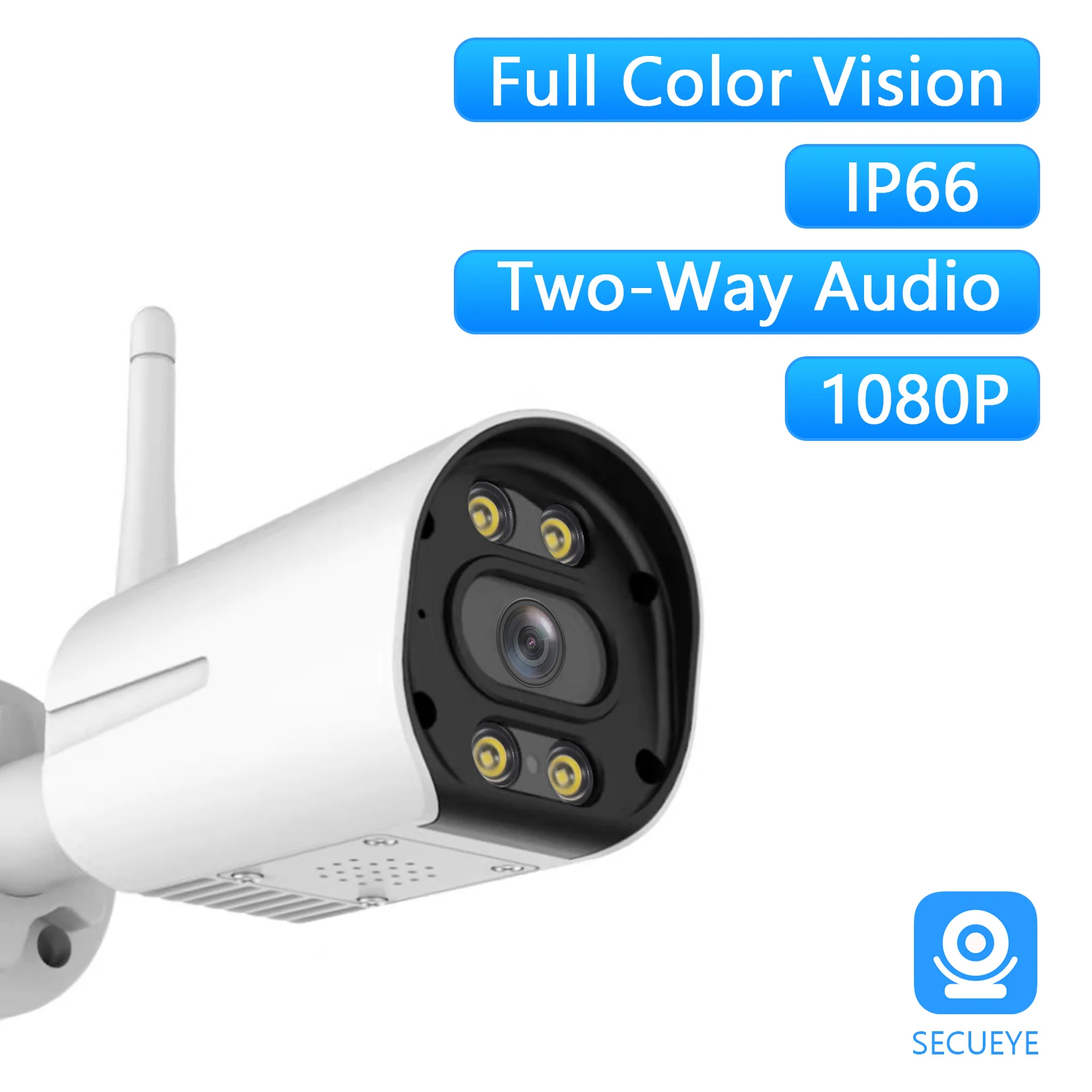 KKMOON 2MP Outdoor Security Camera 1080P Outdoor IP Surveillance Bullet ...