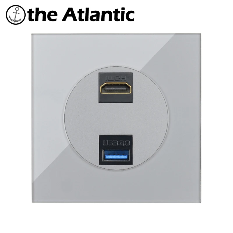 TV HDMI USB 3.0 Data Jack HDMI & USB Data Transfer Port Wall Socket For ...