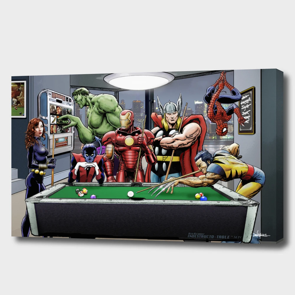Superhero-Play-Pool-Wall-Art-Canvas-Posters-and-Prints-The-Avengers ...