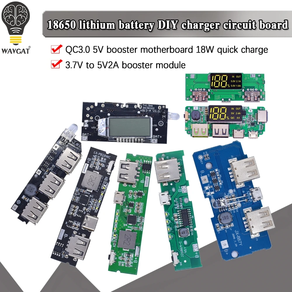 Dual Usb 5v Pd Mobile Power Bank 18650 Battery Charger Pcb Power Module ...