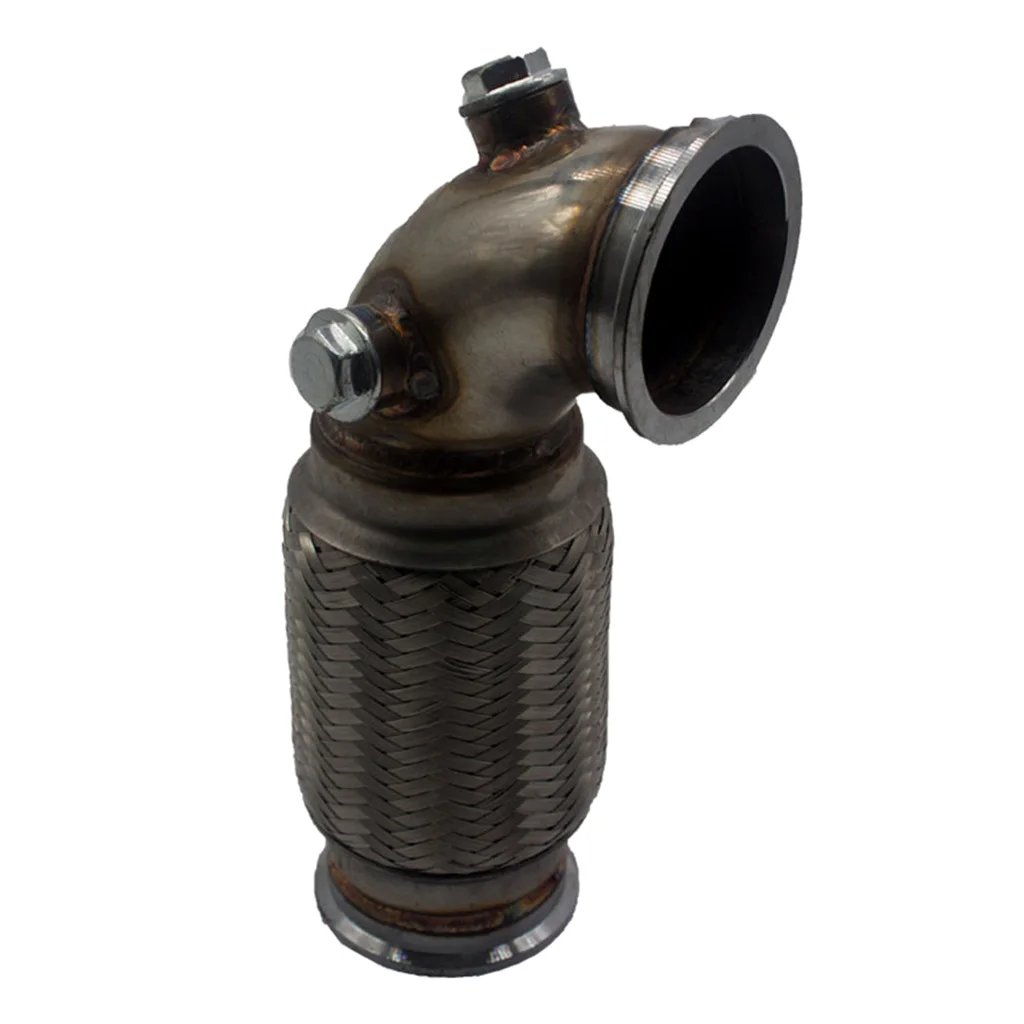 3-inch-V-Band-Downpipe-Low-Profile-90-Degree-w-Flex-Bellow-Pipe ...