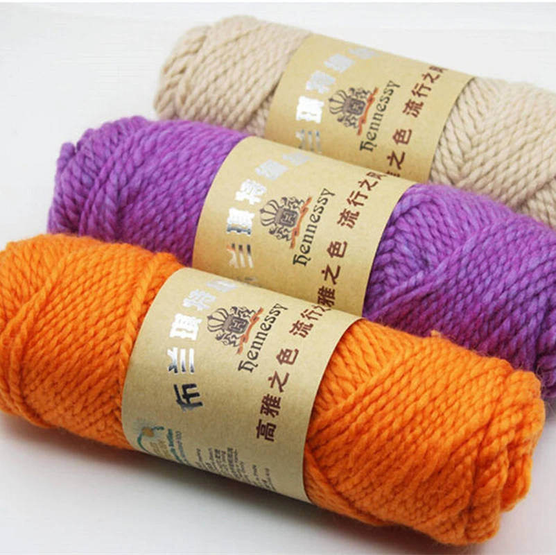 Hilo de lana suave natural para tejer a mano, 5 bolas/lote, 500g, hilo ...