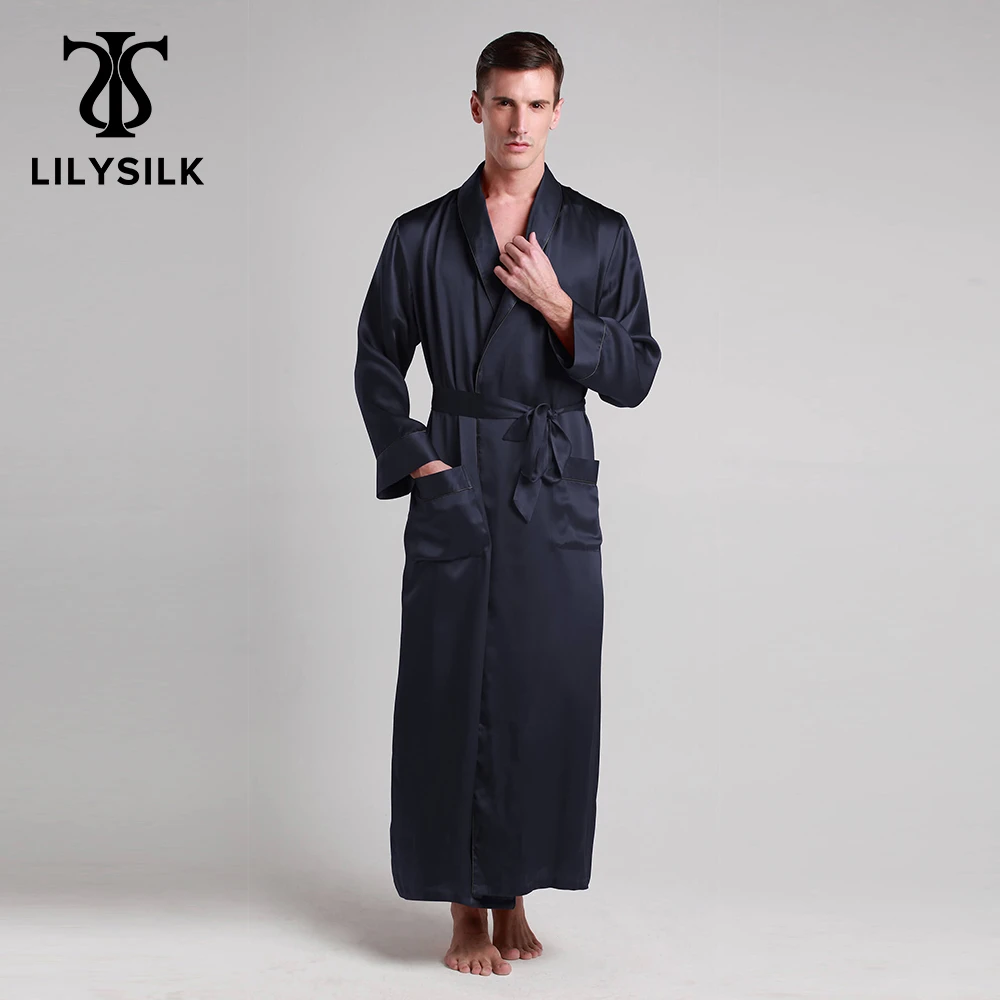 Silk Robe Sleepwear Kimono | 100silk Silk Kimono Robe | Sleepwear Mens ...