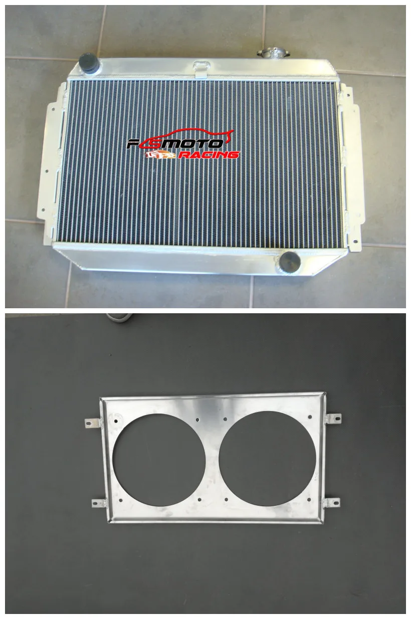 3 Row Aluminum Radiator + Shroud + Fan Racing For Holden Kingswood Hq ...