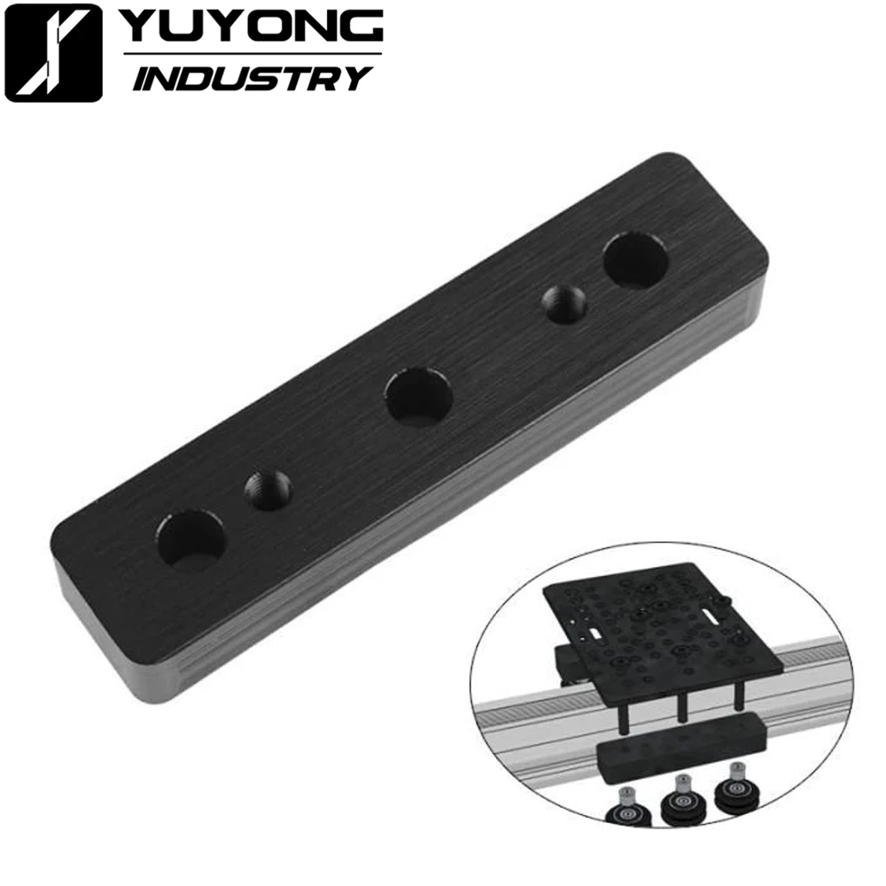 50pcs/lot Precise Black Anodized Al6063-t6 V-slot Spacer Block On 20 ...