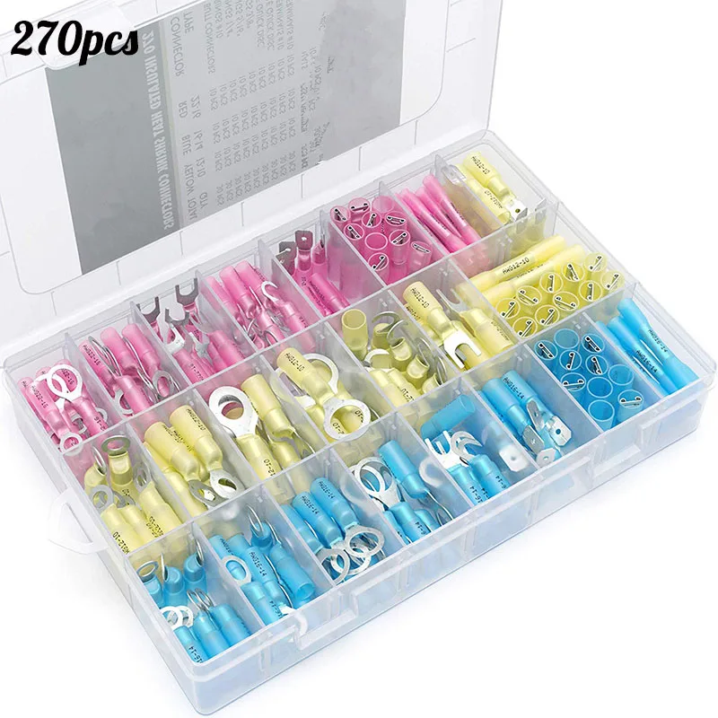 Heat Shrink Crimp Connectors | Heat Crimp Terminal Female | Heat Shrink ...