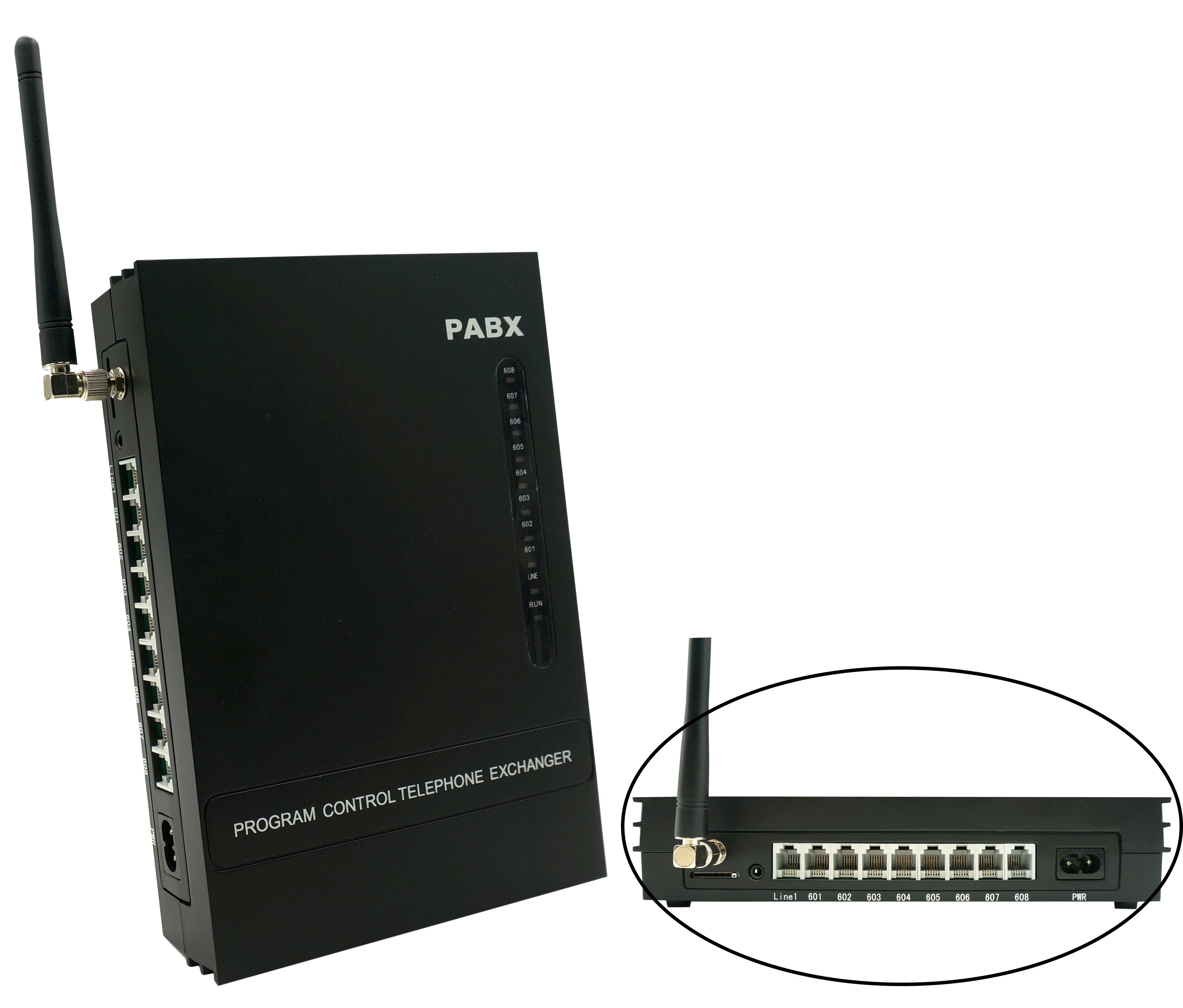 Novo sistema de telefone sem fio gsm pbx com 1 sim cartão 8 extensões ...