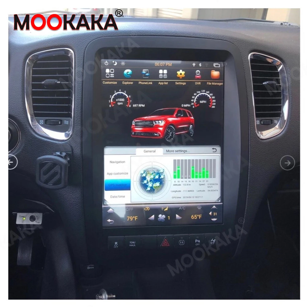 For-Dodge-Durango-2012-2013-2014-2016-Tesla-style-Android-9-0-car-GPS ...