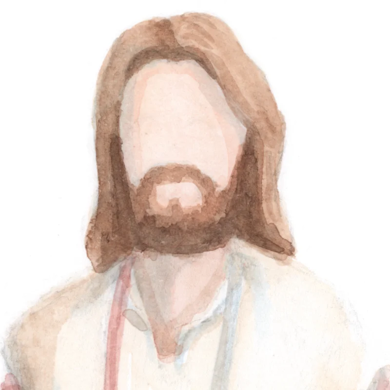 Prints Art & Collectibles Jesus Christ with Little Boy-Watercolor Art ...