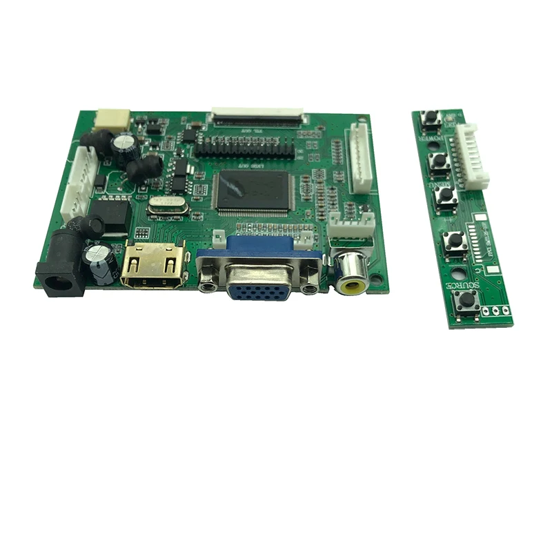 VGA 2AV LVDS ACC TTL Lcd Display Controller 50pin Board kit for 7 8 9 ...