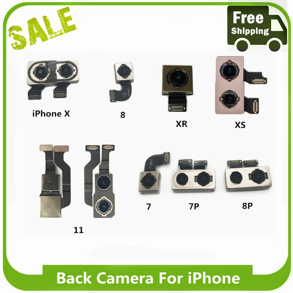 100% Original Camera For Iphone 7 8 Plus Back Camera Rear Main Lens ...