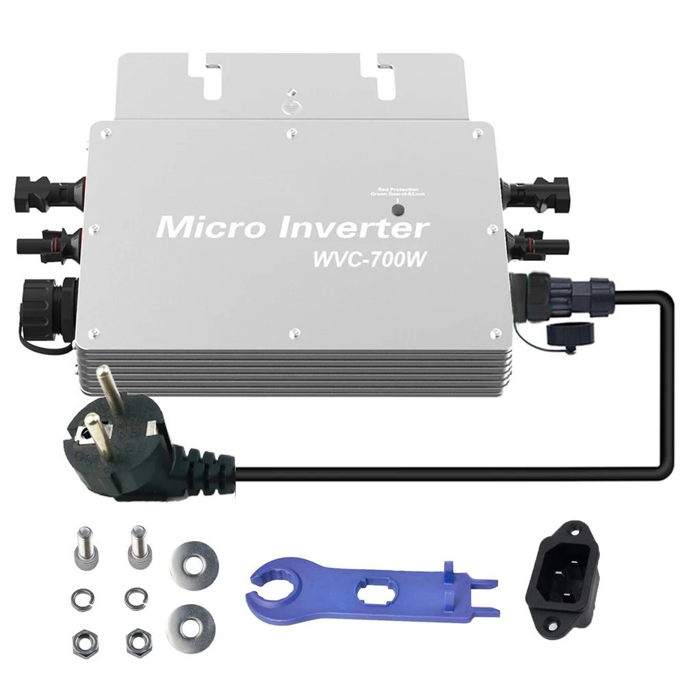 Microinversor Solar MPPT de 700W, Inversor de conexión a red de 30V y ...