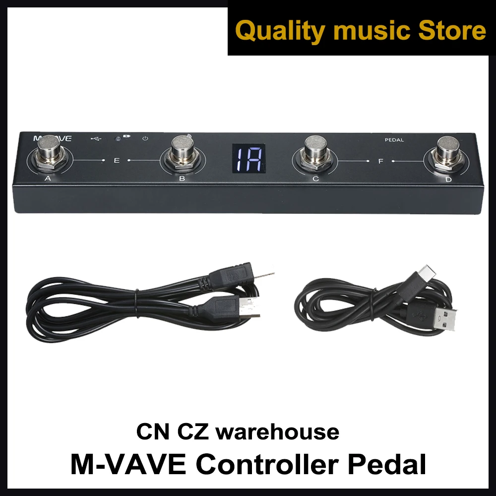 M-vave Chocolate Bt Wireless Midi Controller Rechargeable 4 Buttons ...