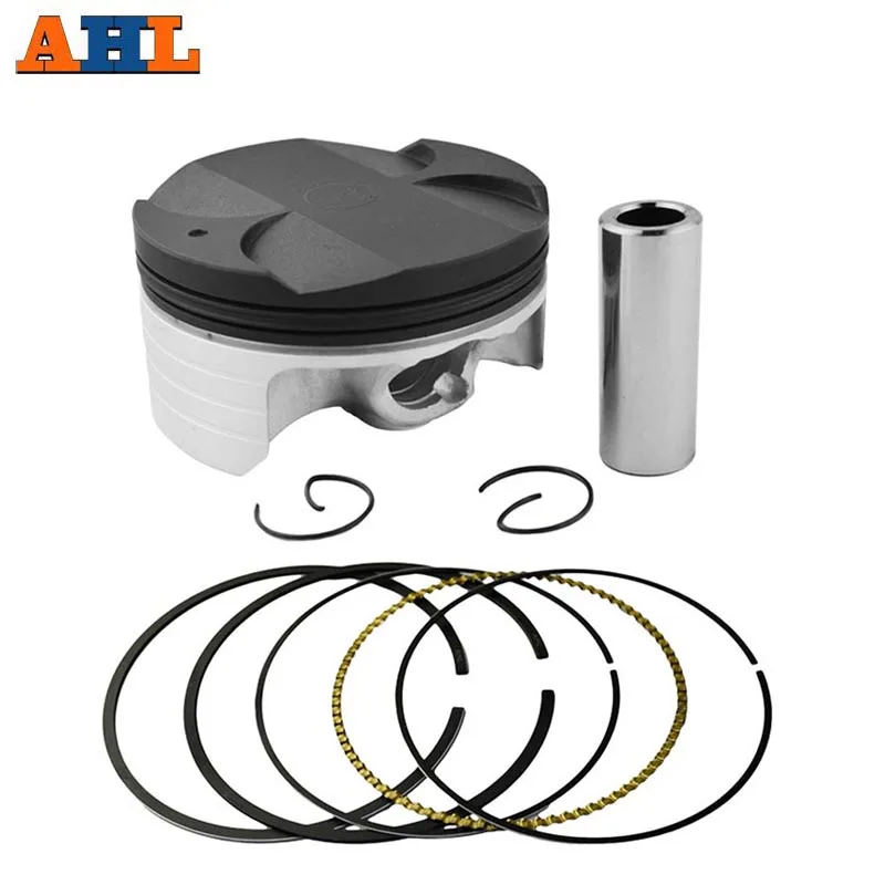 AHL 1 Set Motorcycle STD +25 +50 Bore Size Piston Kit & Rings For HONDA ...