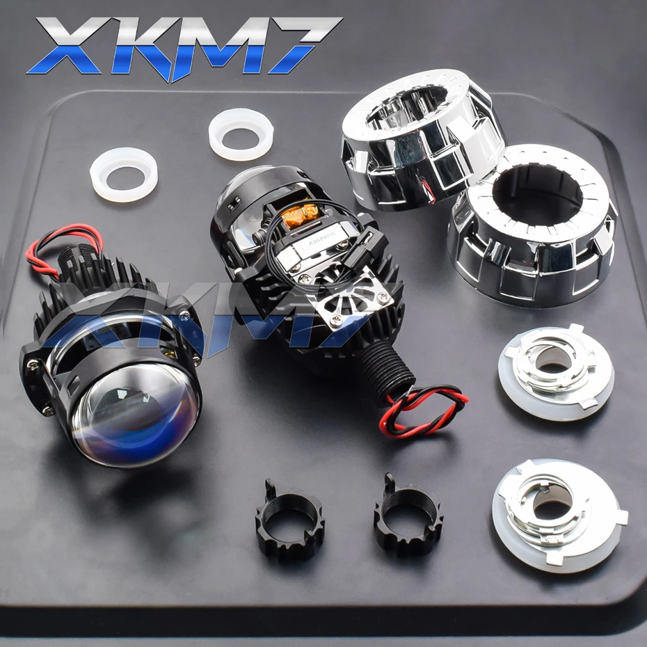 Bi-led Projector Lenses Angel Eyes 1.8 2.0 Inch Led H7 H4 H1 9005 9006 ...