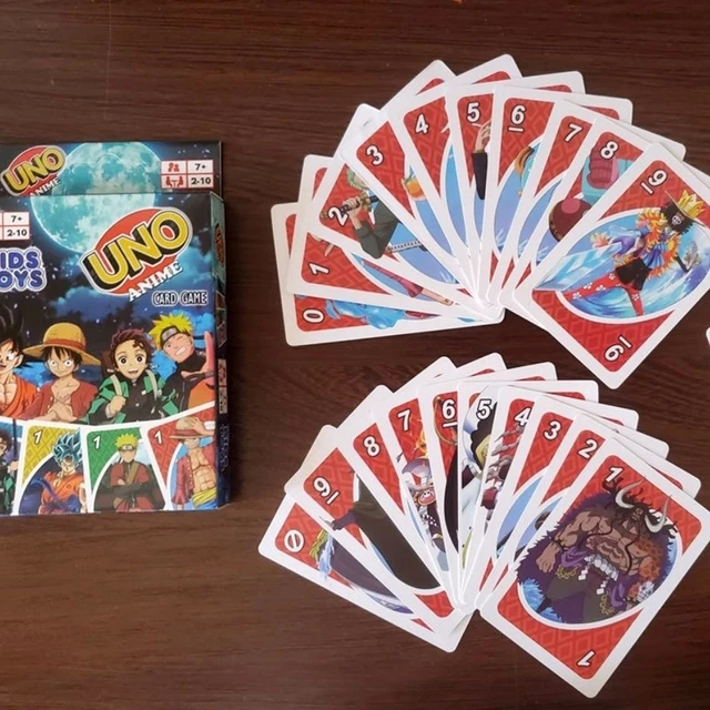 Anime UNO Card Pokémon Dragon Ball Naruto Game Family Entertainment ...
