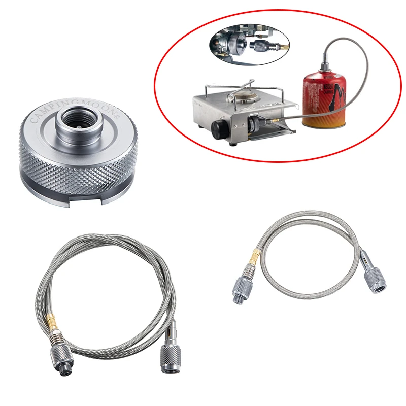 Outdoor Camping Gas Stove Adaptor Extension Tube Split Type Furnace ...