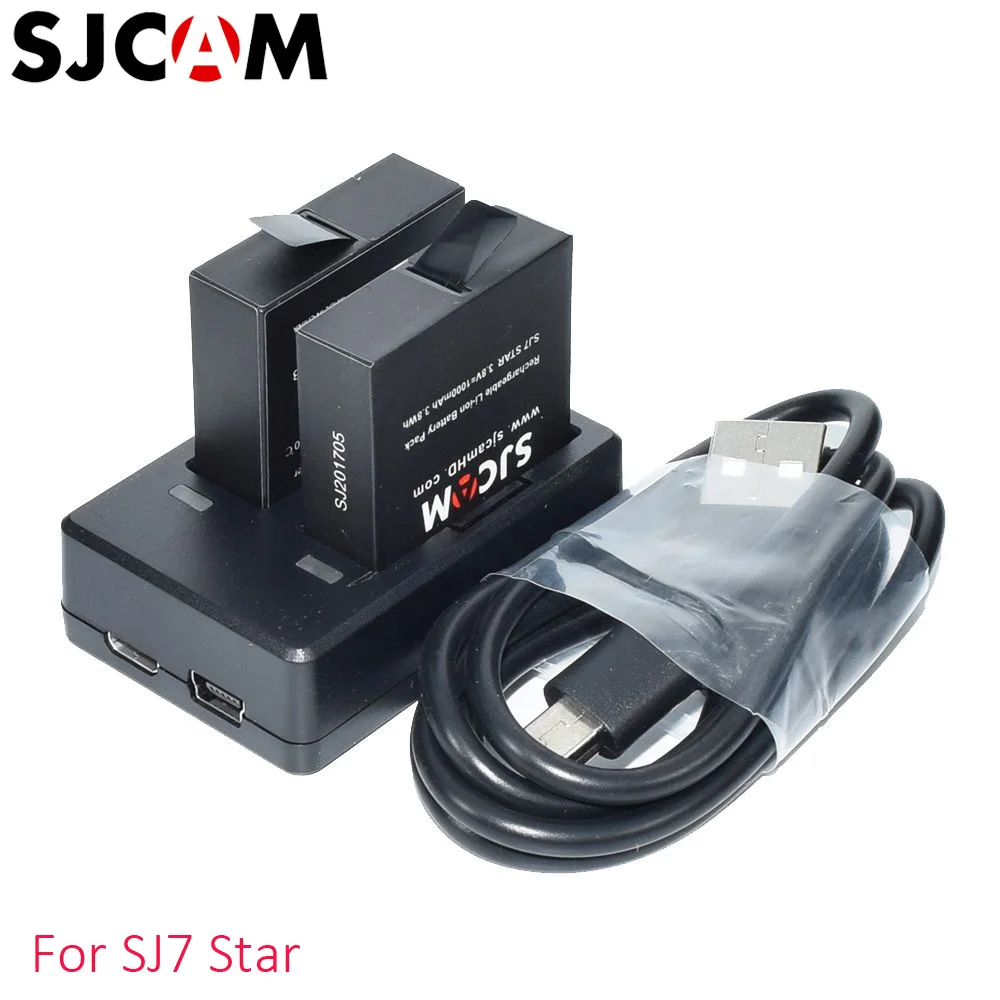 Original Sjcam Sj7 Star Accessories 1000mah Li-ion Rechargeable ...