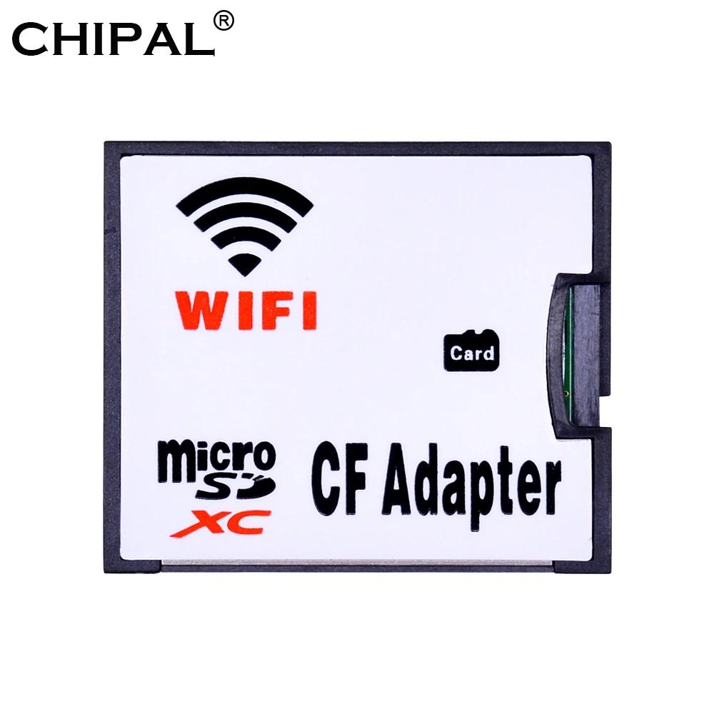 WIFI Memory Card TF Micro SD to CF Adapter Compact Flash Card Reader ...
