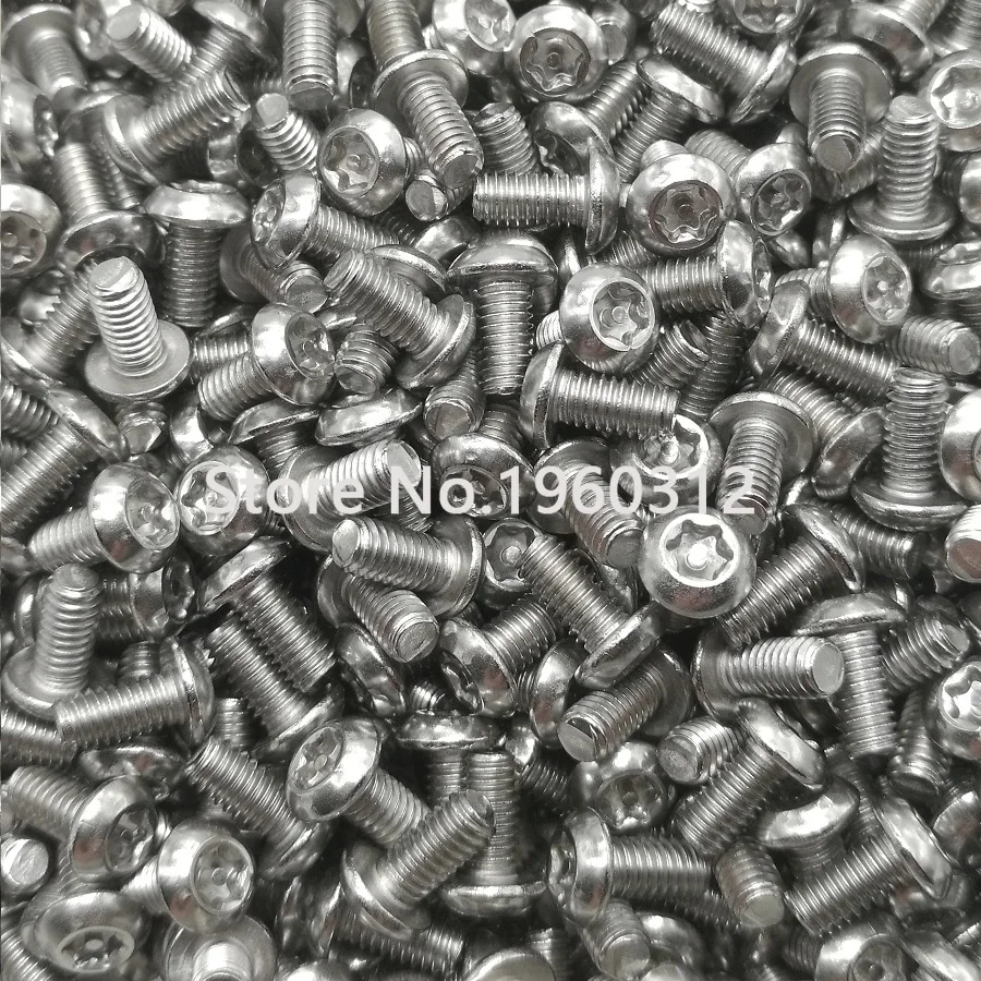 2-20pcs Security Screw M3 M4 M5 M6 M8 A2 Stainless Steel Torx Button ...