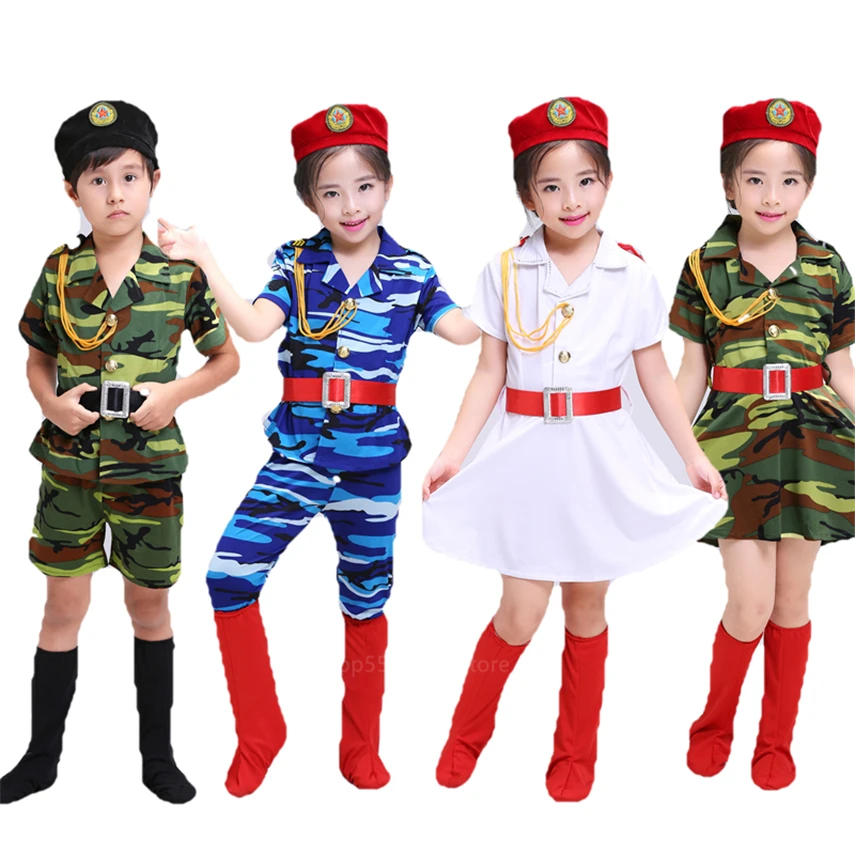 Carnival Child Military Uniform Navy Sailor Dress Chorus Dance ...