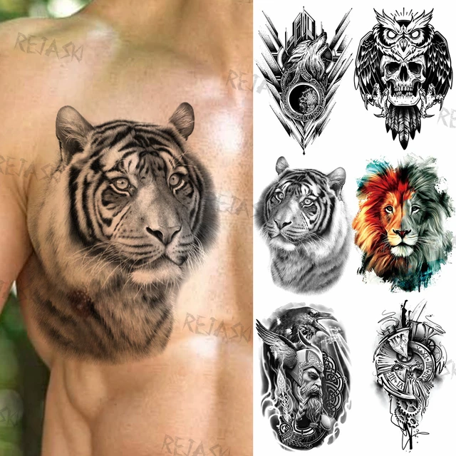 Tiger Tattoos On Chest