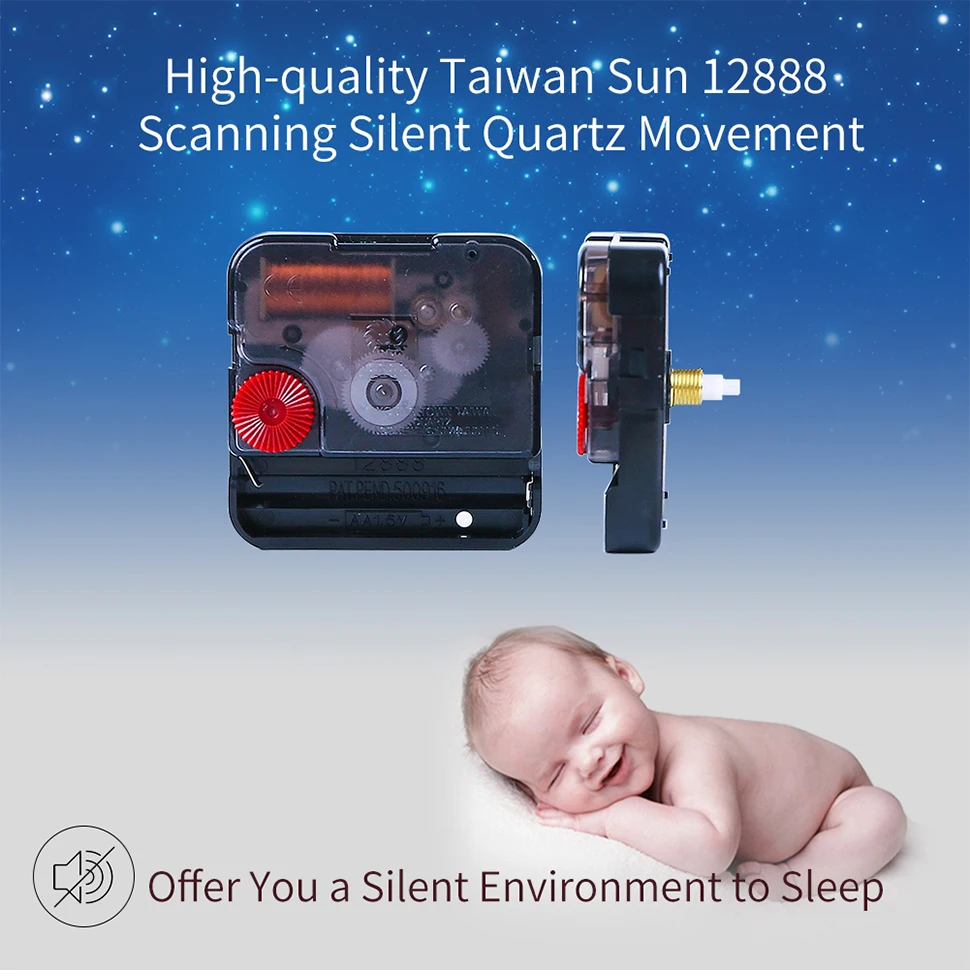 Старинные ночные сцены римские цифры картонные настенные часы бесшумные и не тикающие функции