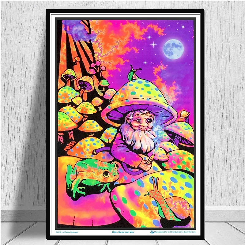 Trippy Mushroom Poster
