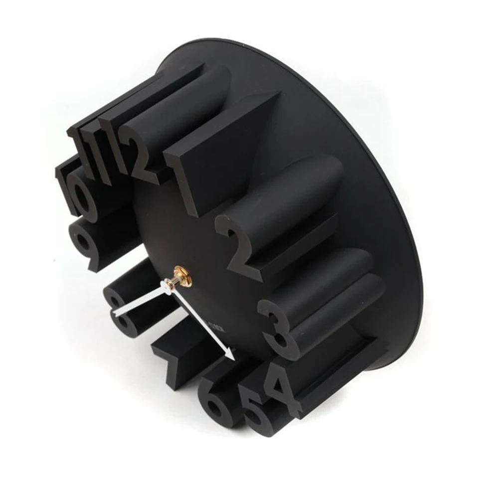 Гостиная простые декоративные съемные цифровые 3d эффект современный дизайн настенные часы