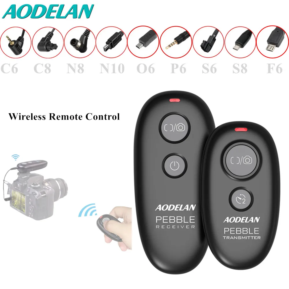 Aodelan Wireless Shutter Release Remote Control (c6 C8 N8 N10 S6 S8 O6 P6) Cable For Canon Nikon ...