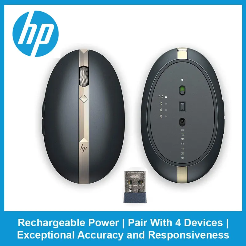 HP Bluetooth Mice Portable Mouse Spectre Rechargeable Wireless 700 ...