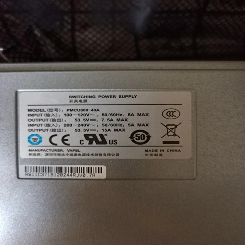 Original PSU For Huawei 9303 800W Switching Power Supply PMCU800-48A ...