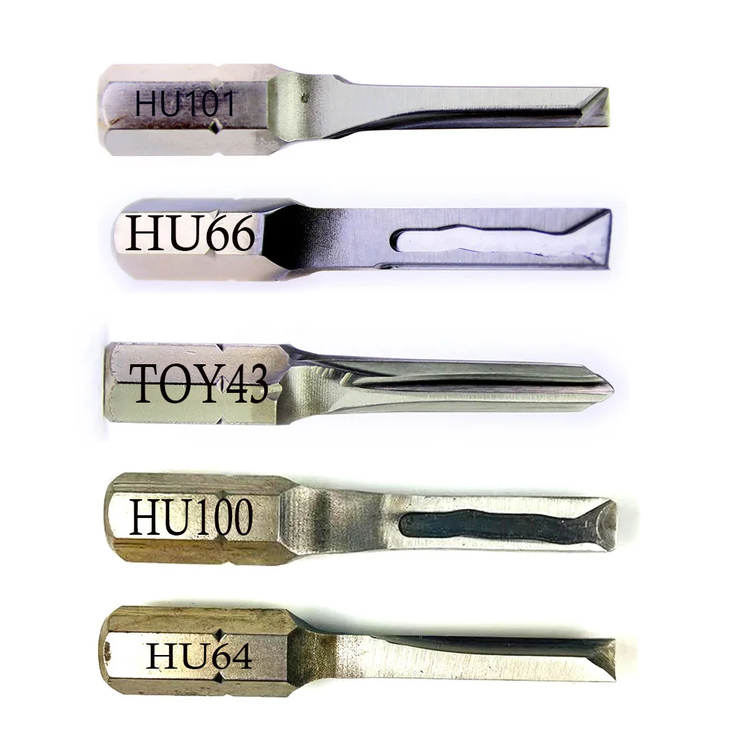 Locksmith-Tools-for-Cars-5PCS-Power-Car-Key-Combination-HU66-TOY43-HU64 ...