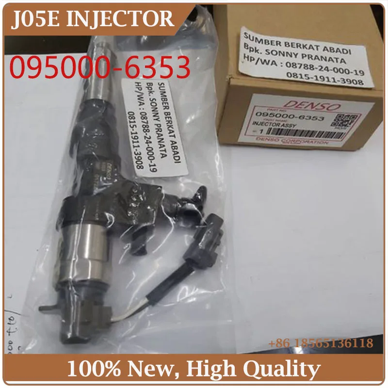 Denso-com-n-inyector-para-riel-095000-6353-para-HINO-J05-23670-E0050 ...