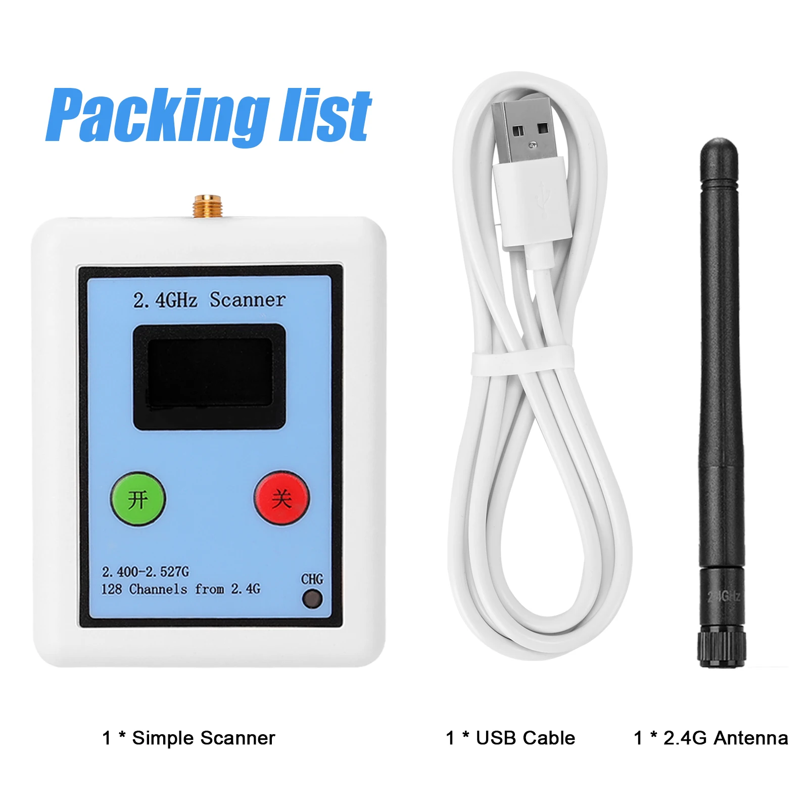 Spectrum Analyzers 2.4G Signal Source Simple Scanner Spectrum Analyzer ...