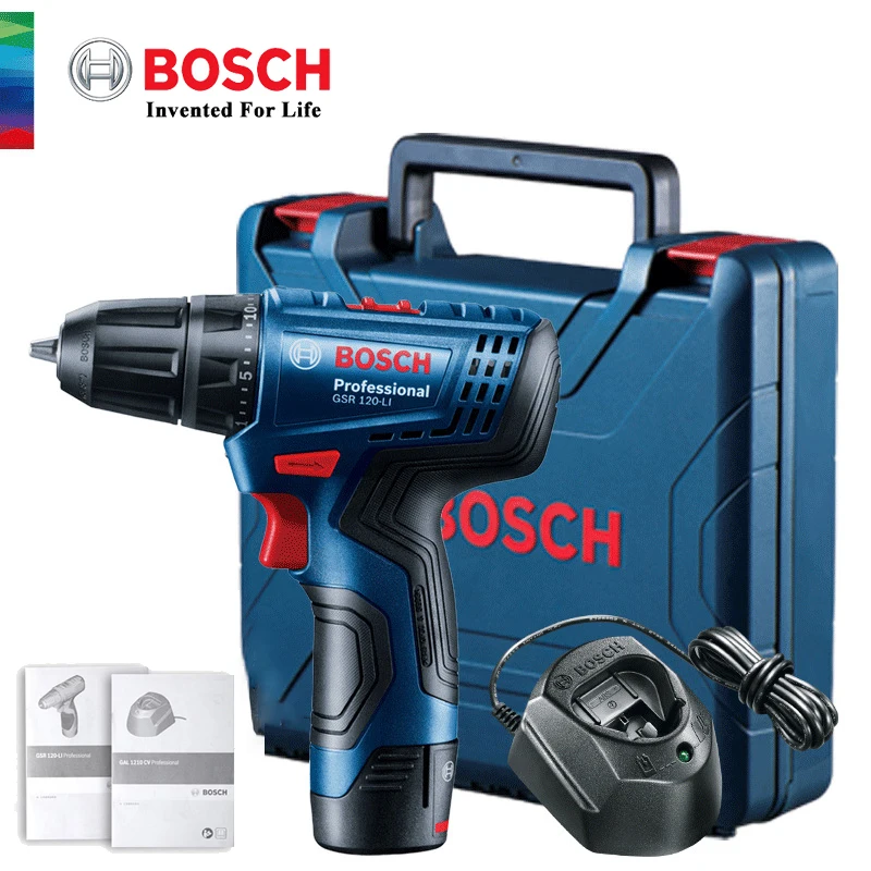 Original Bosch Electric Drill GSR 120-LI 12V Rechargeable Cordless ...