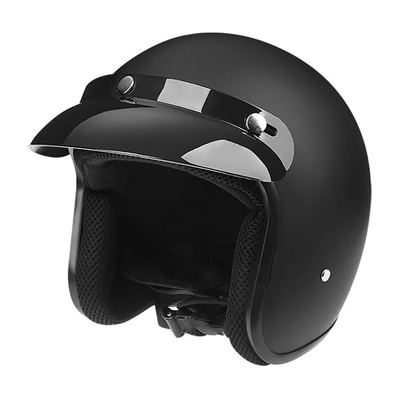 Bye Retro Capacete Da Motocicleta Do Vintage 3/4 Abrir Rosto Capacete ...