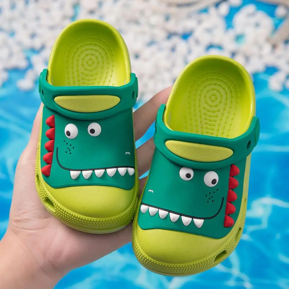 Toddler Baby Beach Sandals Children Cartoon Dinosaur Animal Garden Slippers Kids Antiskid Shoes ...