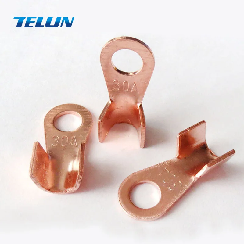 10PCS 30A AA level Thickening copper wire copper copper nose opening ...