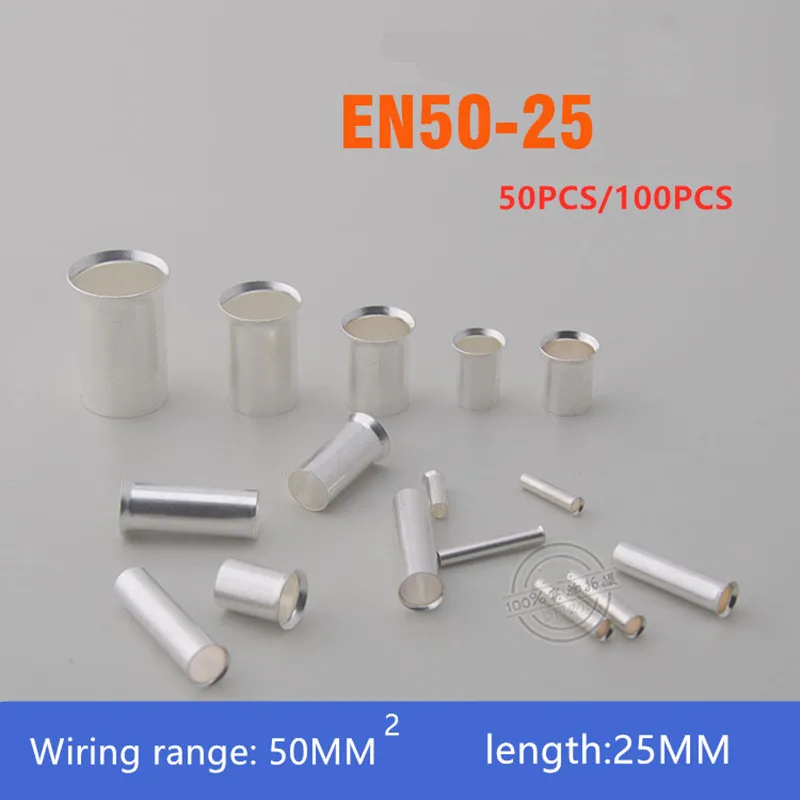 50mm-EN50-25-1-AWG-50-100PCS-Wire-Connector-Ferrules-Electrical-Cable ...