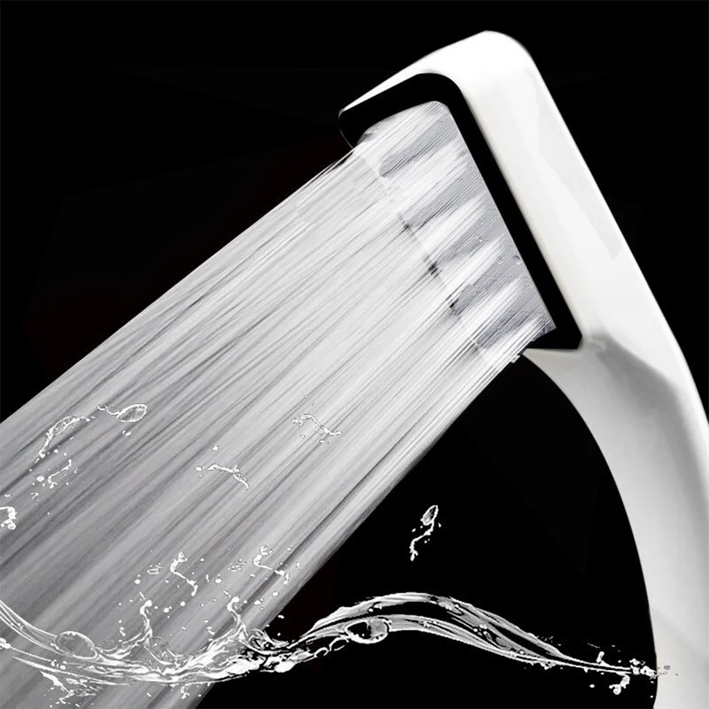 300 Hole Boosting Shower Head White Pressurized Shower Head Water Abs ...
